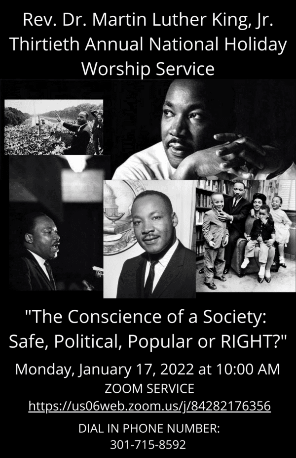Rev. Martin Luther King Jr Thirteenth Annual national Holiday Worship ...